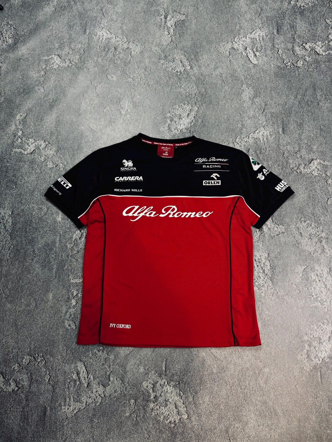 RARE Alfa Romeo F1 Racing Shirt Polyester Jersey Official Sz M Sauber ...
