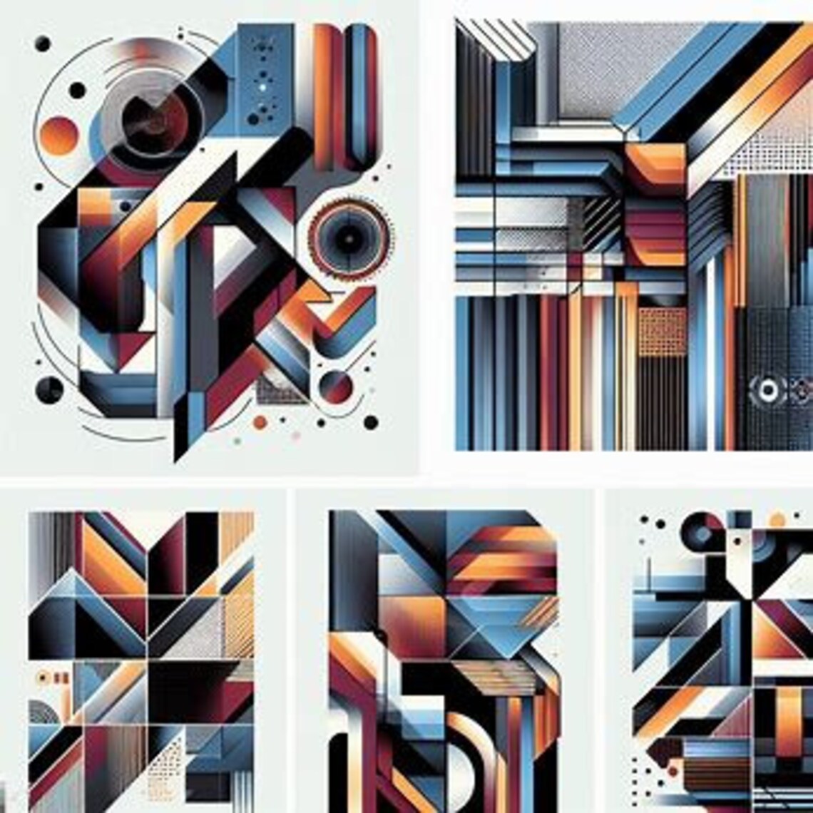 Futuristic Digital Patterns - Etsy