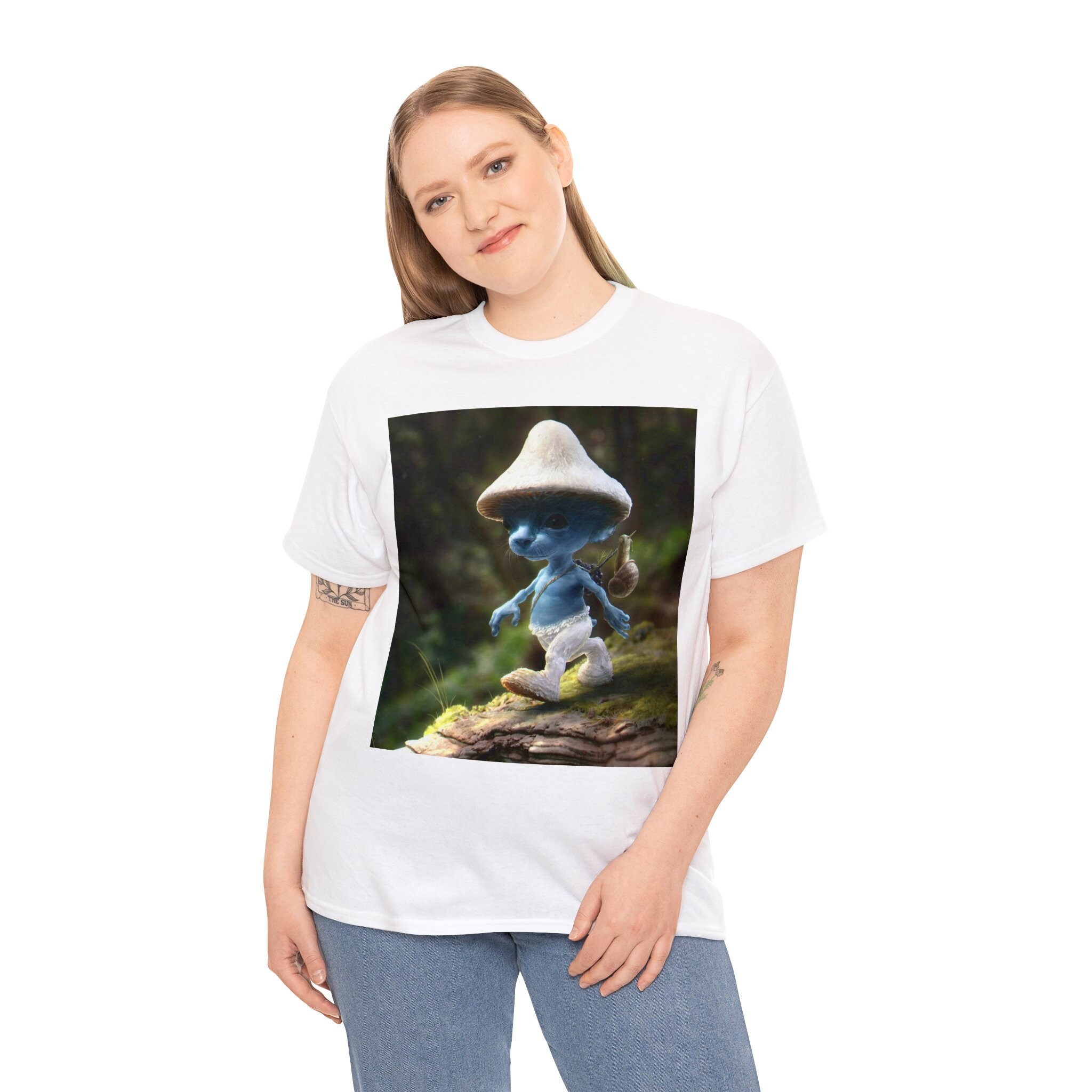 Smurf Cat Meme Heavy Cotton Tee - Etsy