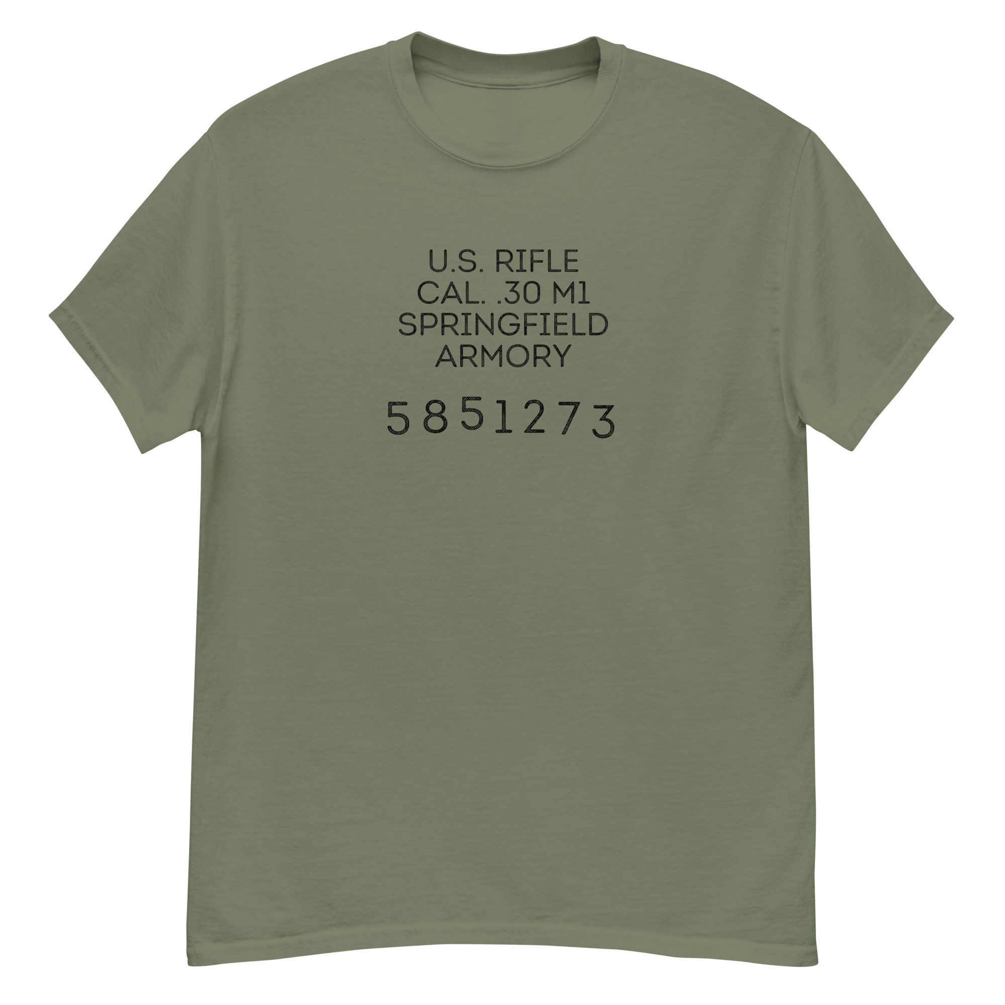 M1 Garand Springfield Armory Receiver Serial Number Men's Classic Tee ...