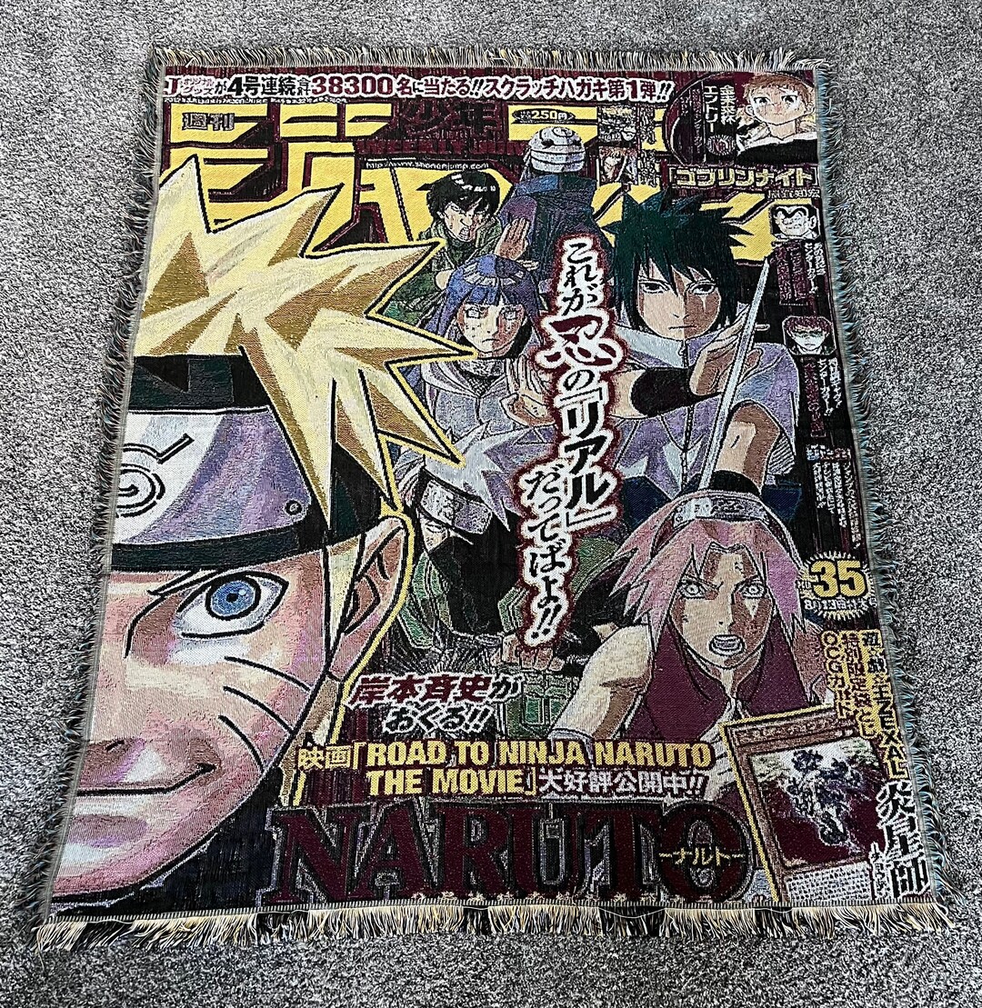 Naruto Manga Hand Woven Anime Blanket Tapestry Throw Naruto - Etsy