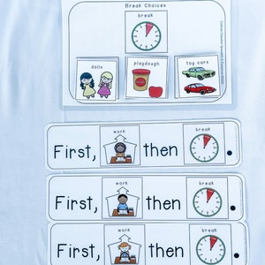 First Then Board Visual Printable - Etsy