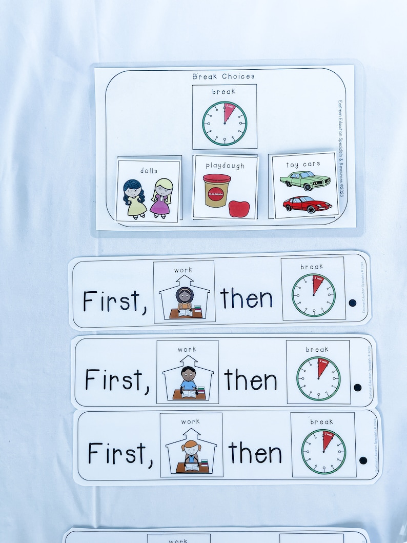 First Then Board Visual Printable - Etsy