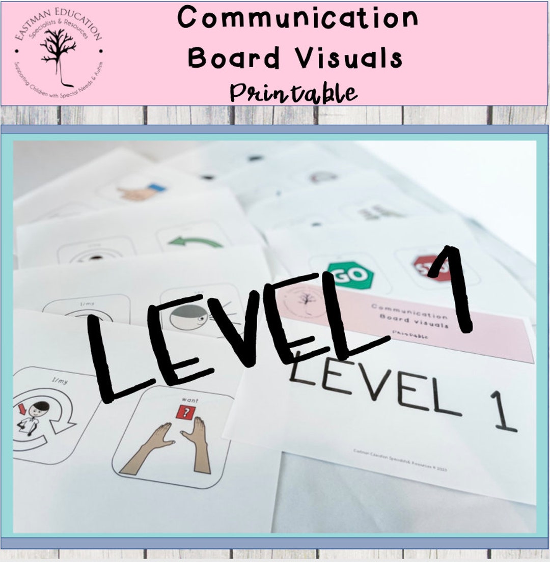 Back to School Communication Core Board Visual Printable - Etsy