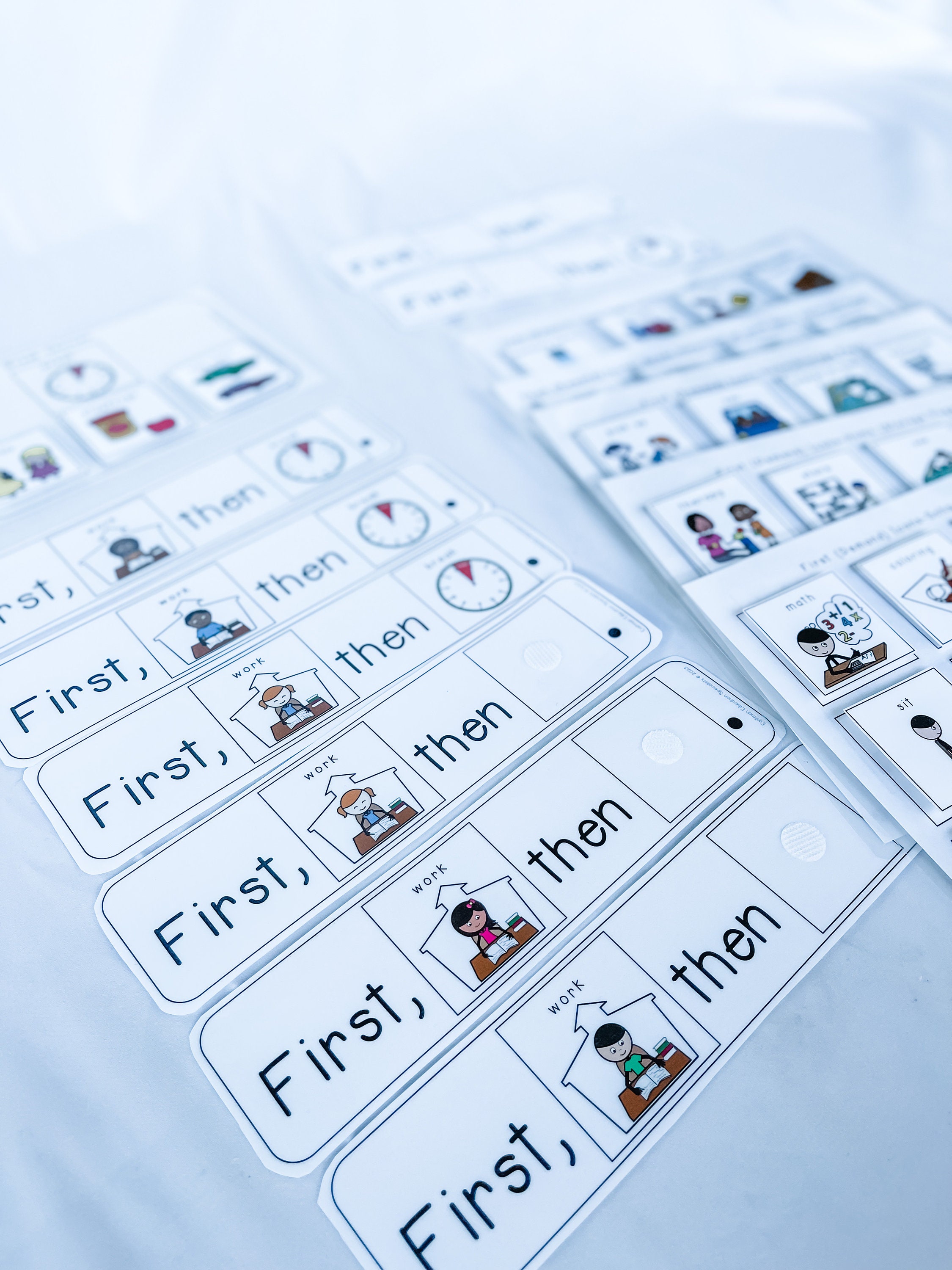 Back to School First Then Board Visual Printable - Etsy