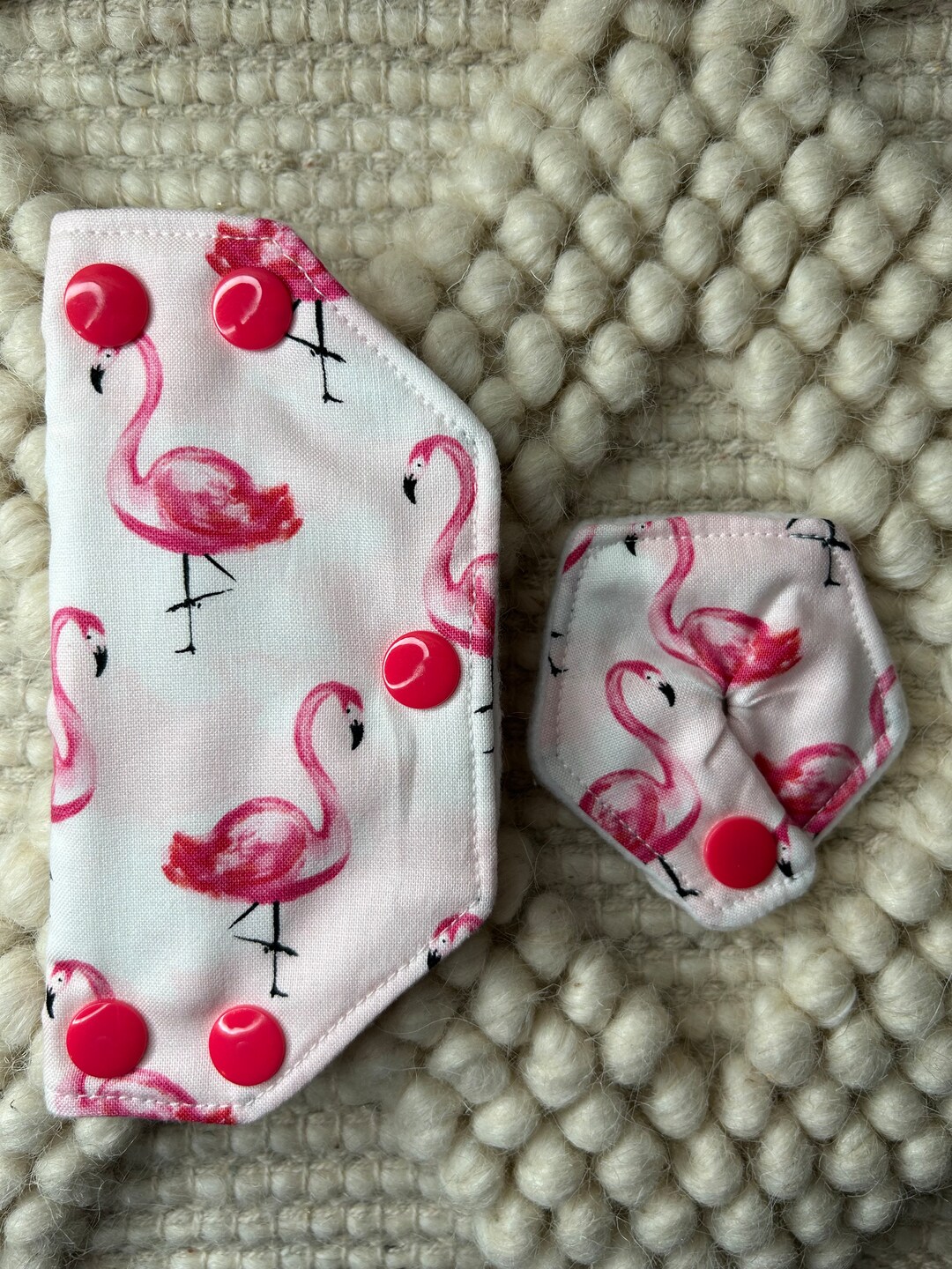 Tubie Pad, Port Cover Pink Flamingos G Tube, J Tube, GJ Tube, Ng Tube ...