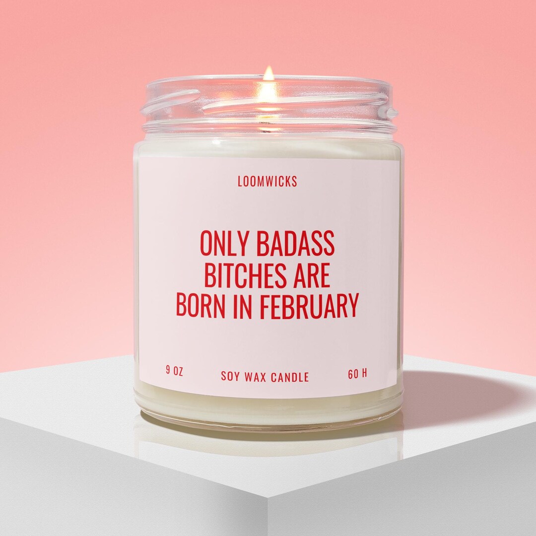 Funny February Birthday Candle, Aquarius Pisces Woman Birthday Gift ...