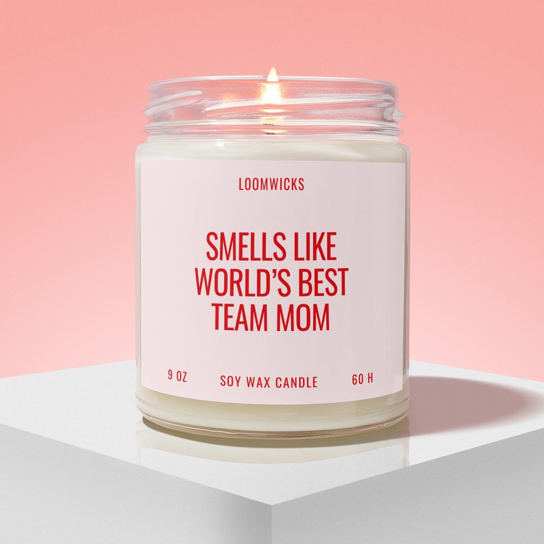 Team Mom Candle Gift Box, Gift for Team Mom, Team Mom Candle, Team ...