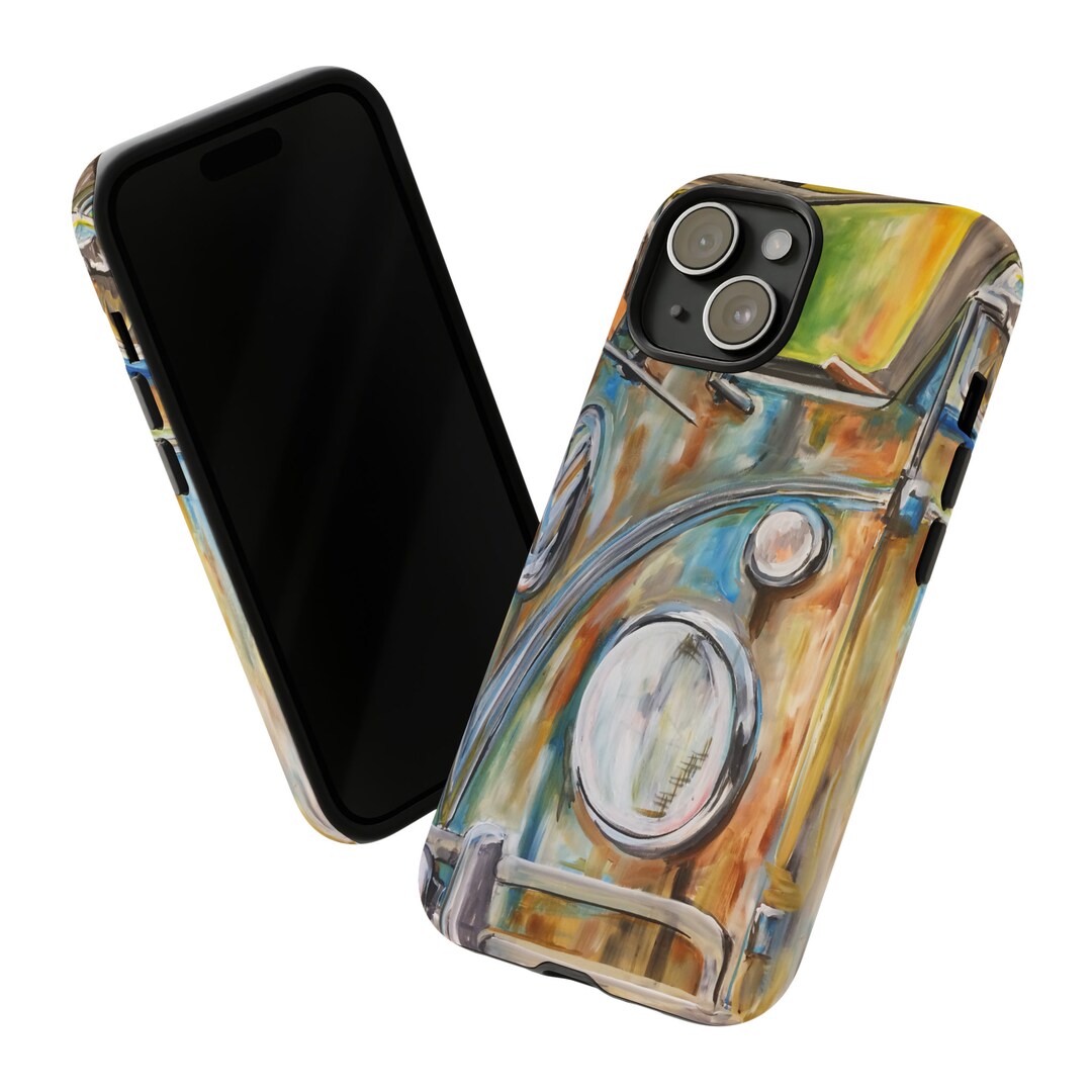 Rusty VW Westfalia Camper Hand Drawn Painted Artwork iPhone Tough Case ...