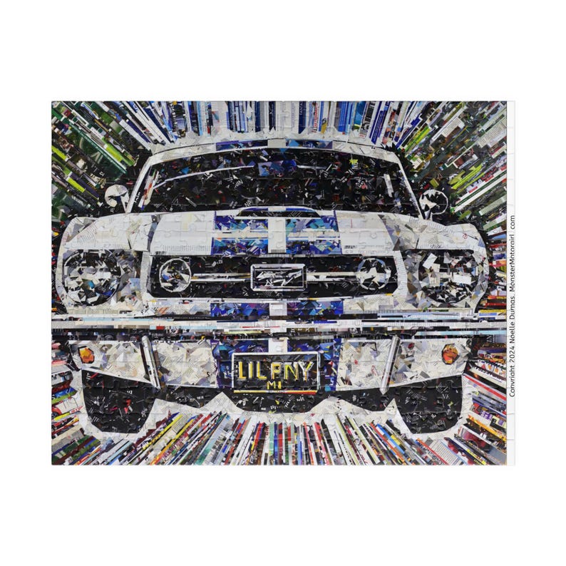 1965 Shelby Mustang Collage Artwork Puzzle Classic Muscle Car Gift for ...