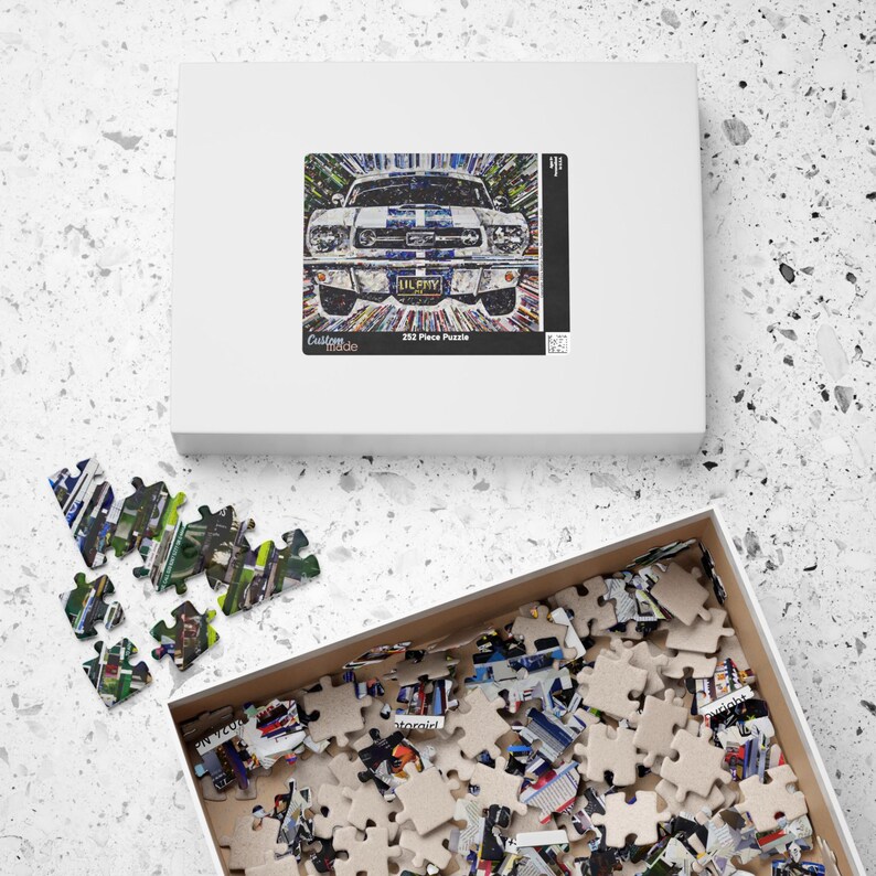1965 Shelby Mustang Collage Artwork Puzzle Classic Muscle Car Gift for ...