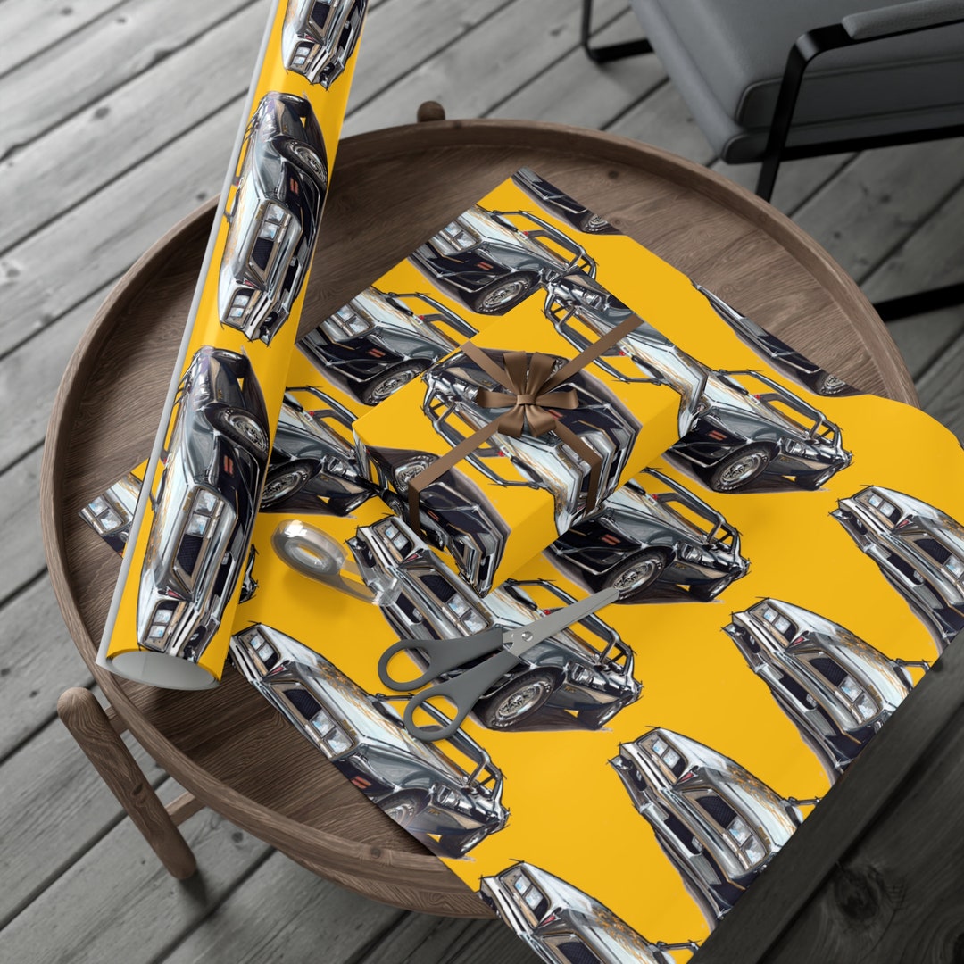 Hand Painted Pontiac Trans Am Automotive Art Wrapping Paper Original ...