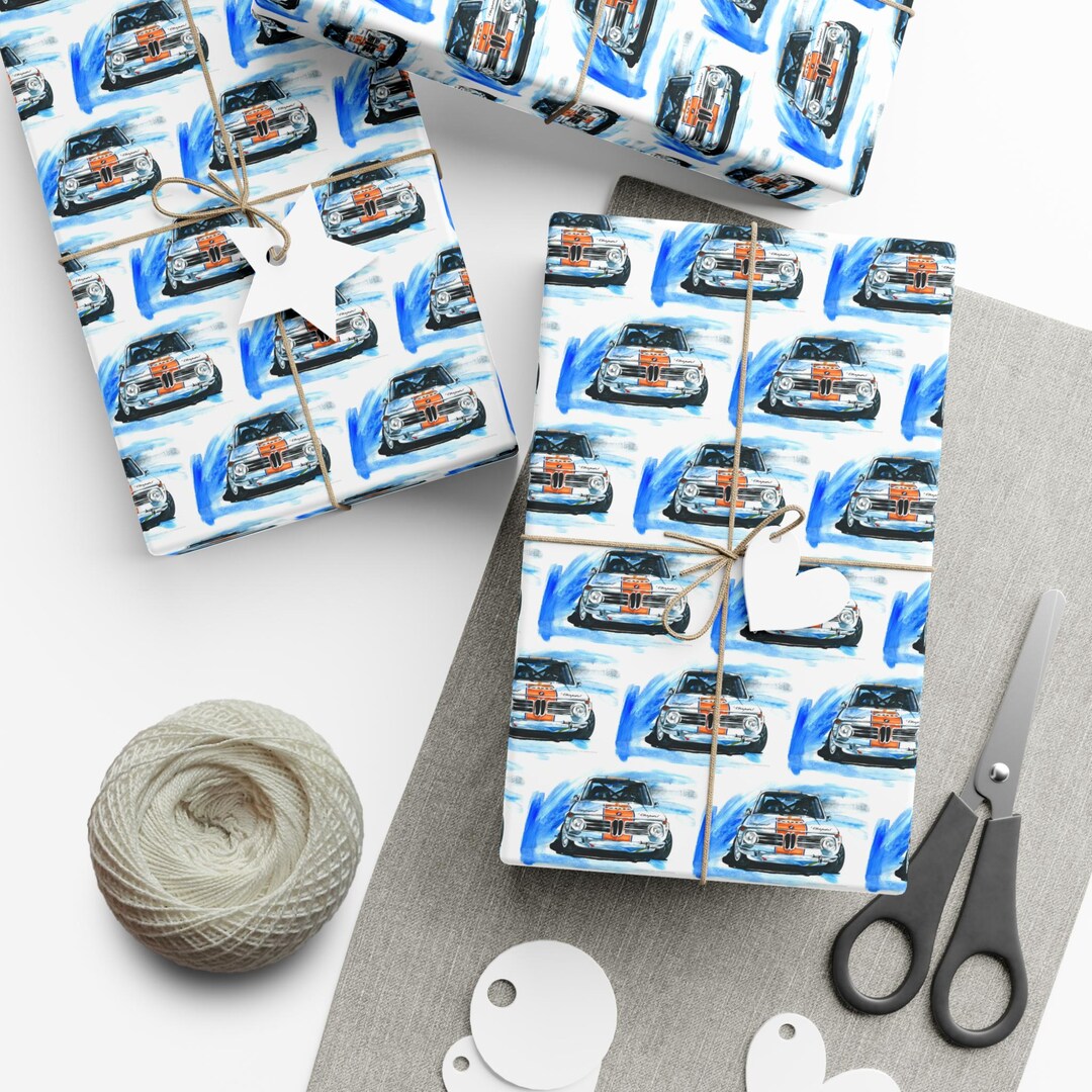 Classic BMW 2002 Art Wrapping Paper Iconic Racing Car Wrap-performance ...