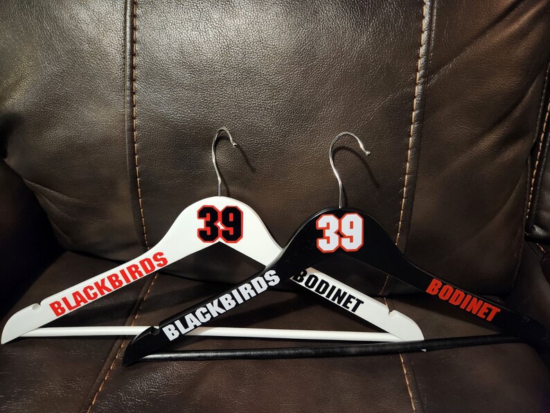 Personalized Sports Jersey / Uniform Hangers - Hockey, Baseball ...