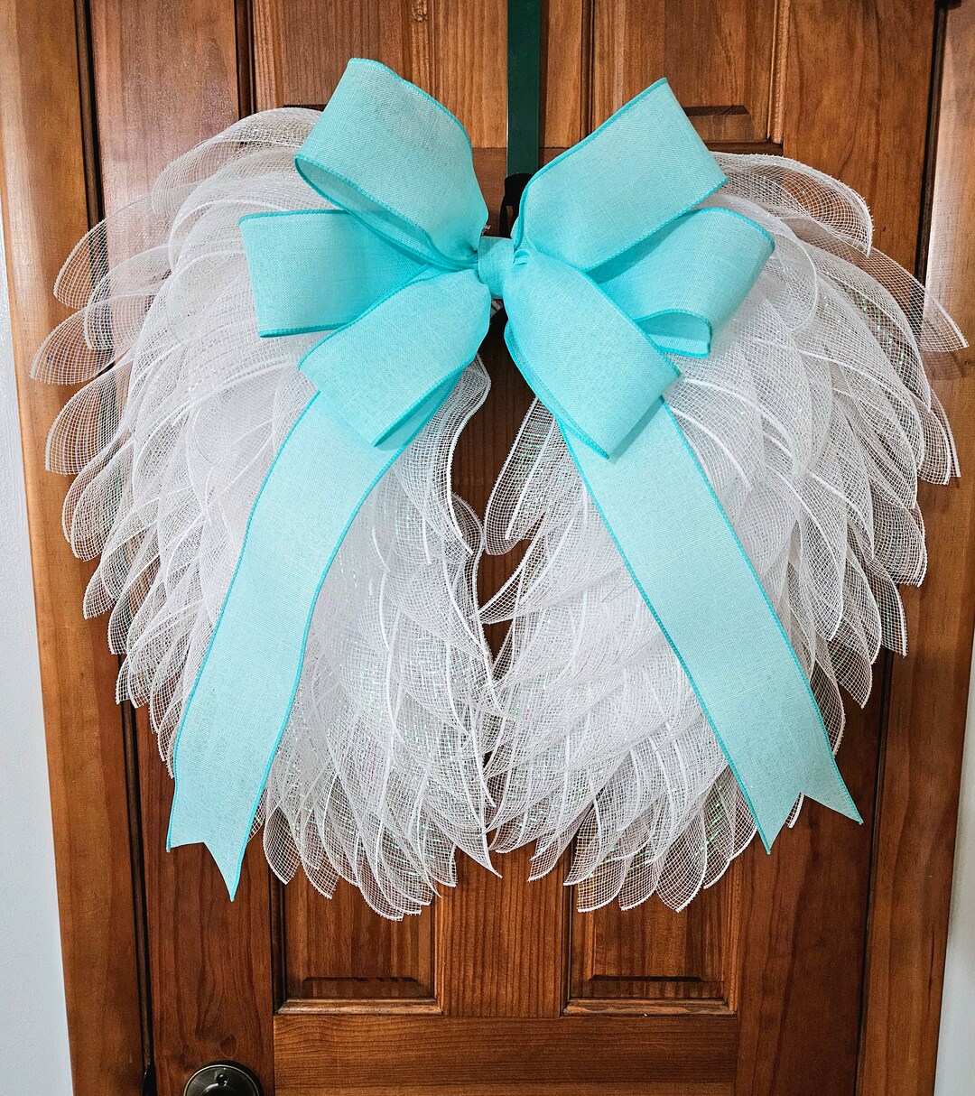 Angel Wings Blue Bow - Etsy