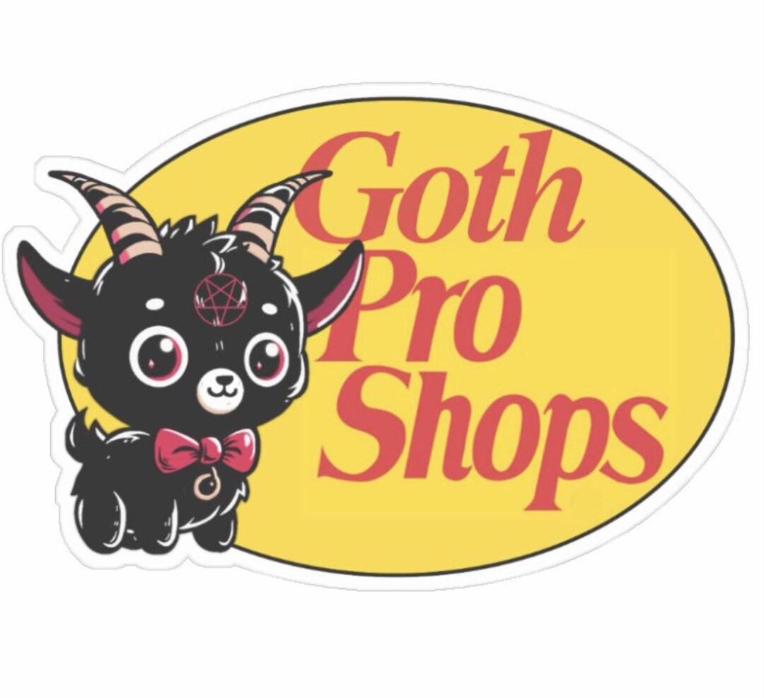 Goth Pro Shops - Cute Baphomet Sticker - Etsy