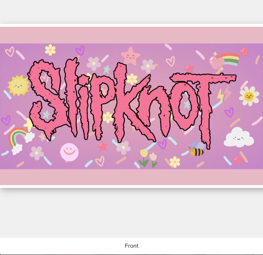 Cute Pastel Slipknot Sticker - 5 Options and GLITTER Option! - Etsy