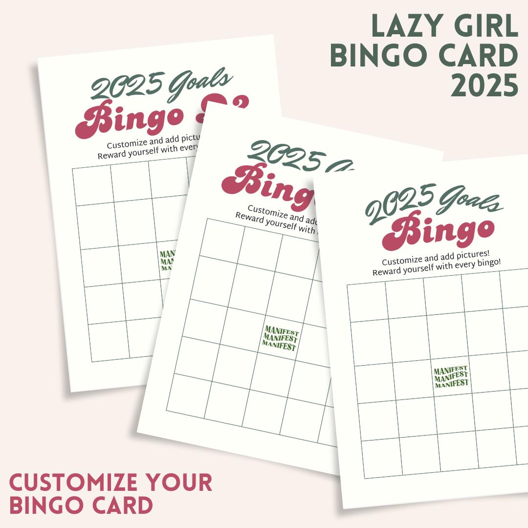 Vision Board Bingo Card Planner | Goal Tracker & Manifestation Tool - Etsy