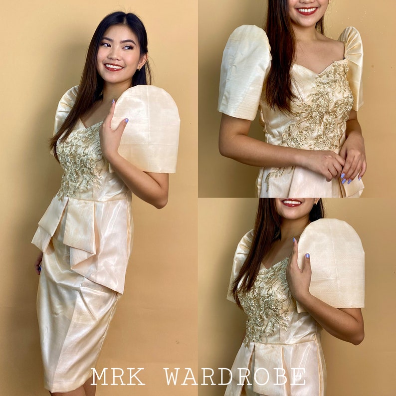 Piña Organza Filipiniana Dress- Heidi Dress - Etsy