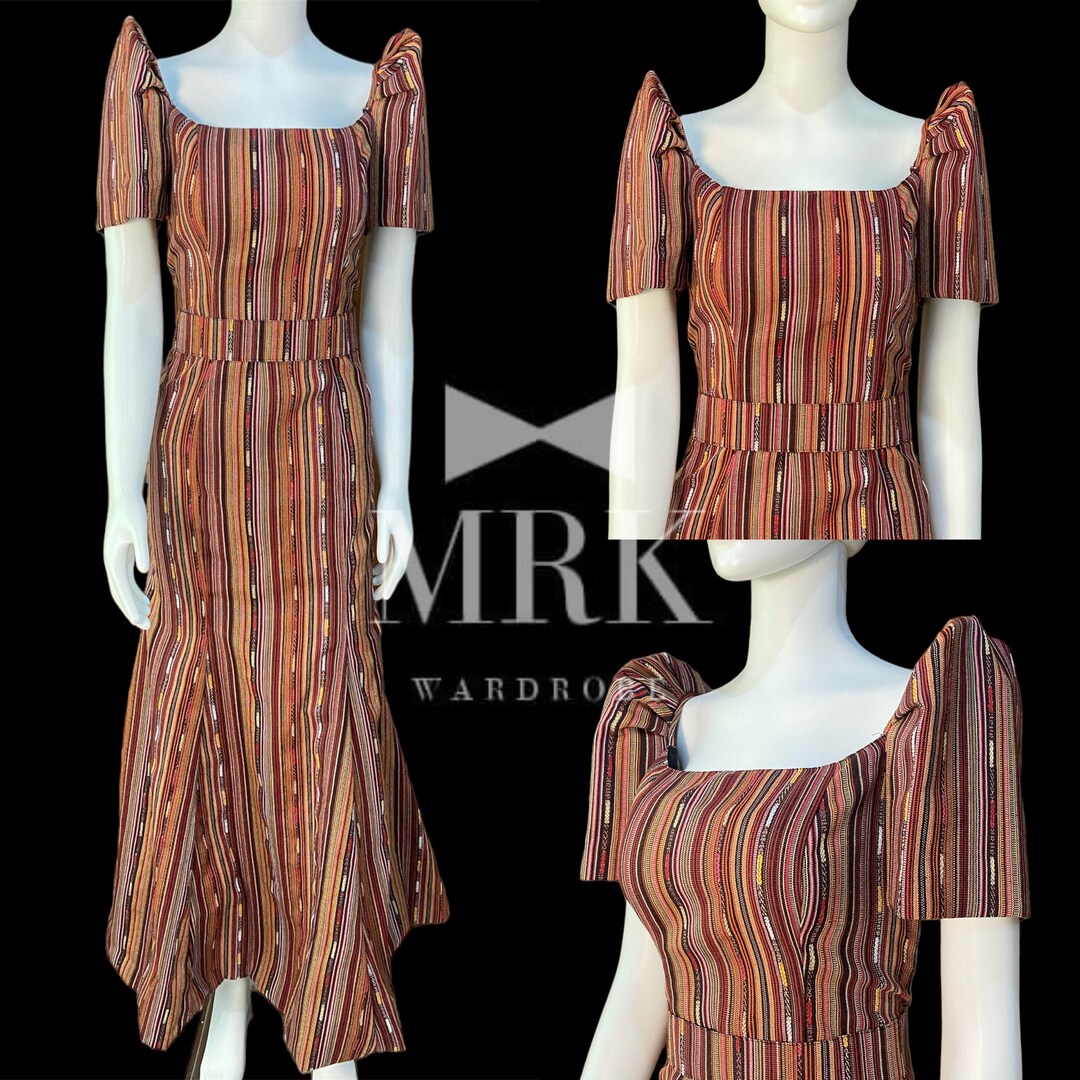 Inabel Filipiniana Serpentina Gown Browny - Etsy
