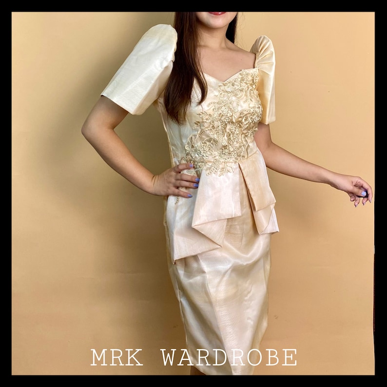 Piña Organza Filipiniana Dress- Heidi Dress - Etsy