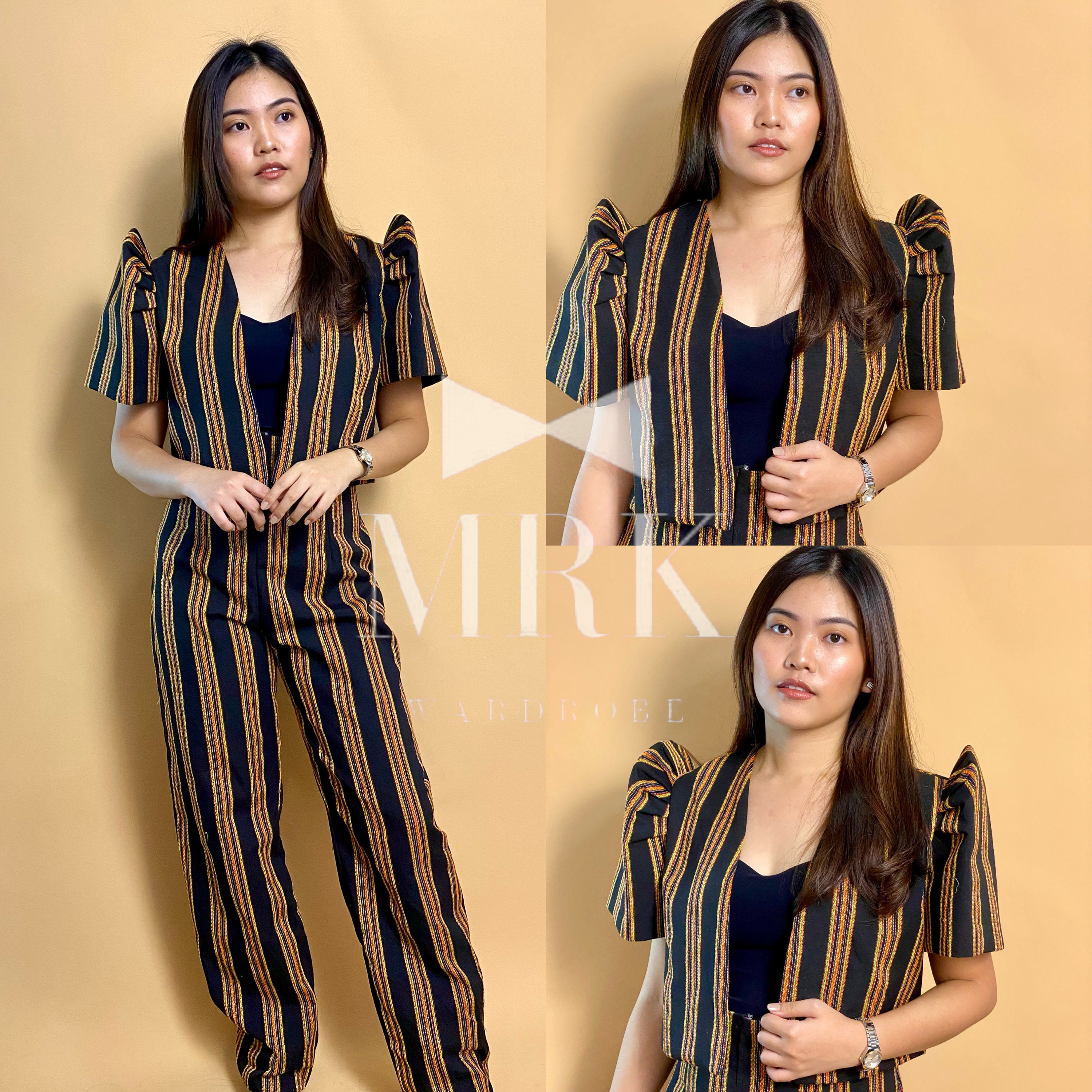 Ethnic Filipiniana Bolero and Pants Set Geneveive - Etsy