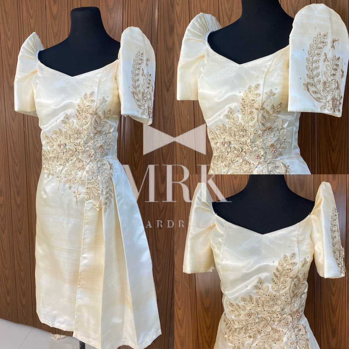 Filipiniana Piña Organza Dress Pleated V1 - Etsy