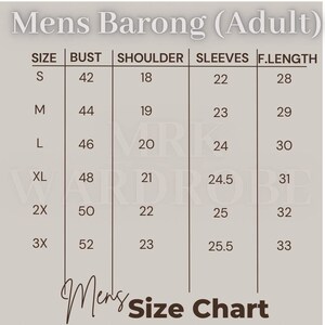 Traditional Men’s Barong Sports Collar - Etsy