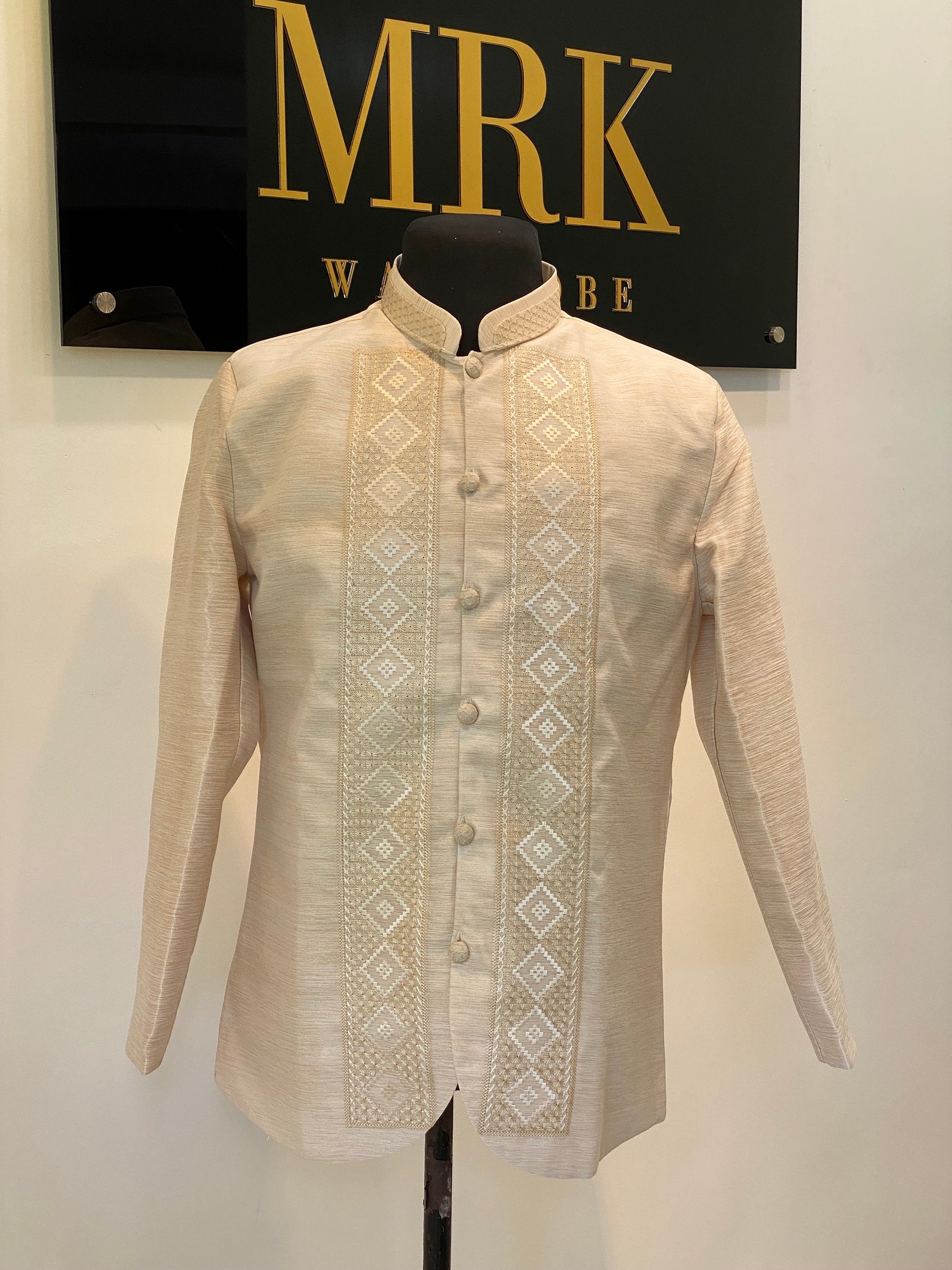 Double Collar Coat Barong Traditional Filipino Men Clothes - Etsy