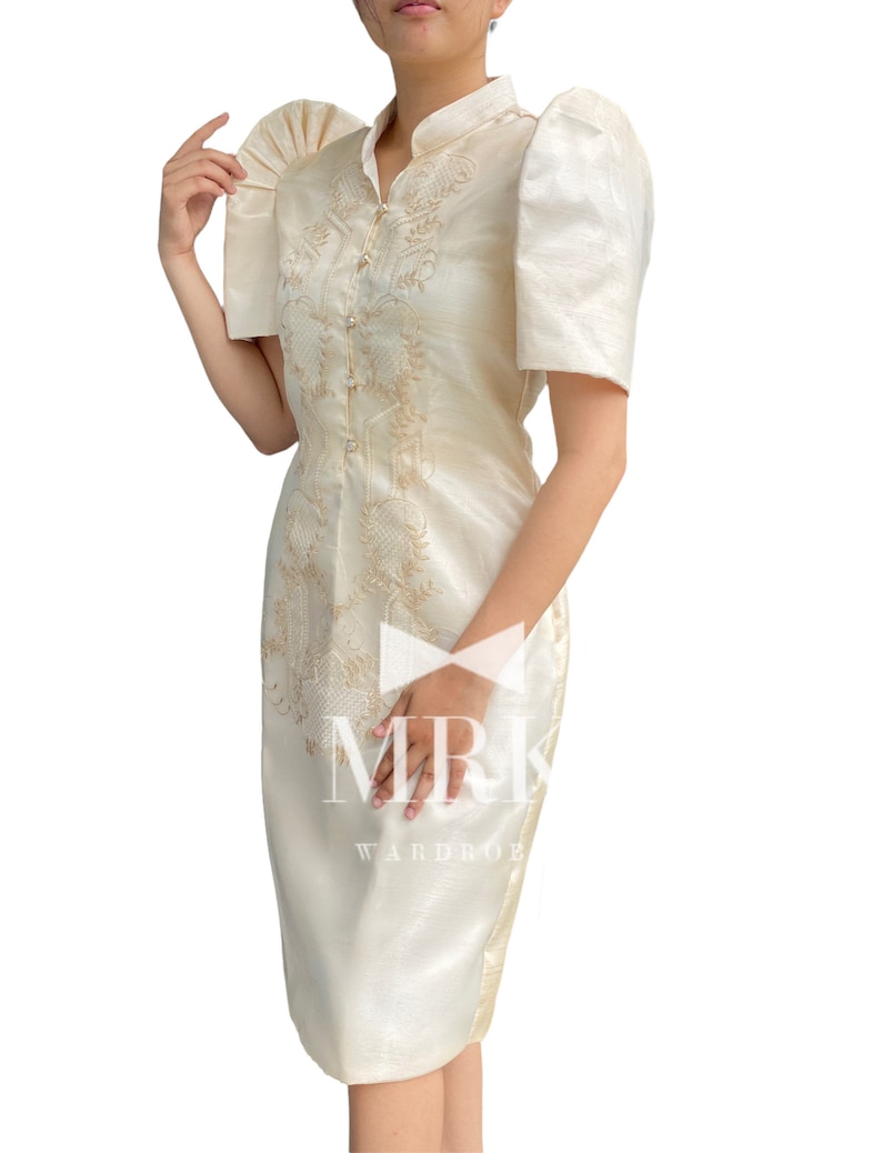 Barong Filipiniana Dress- Marian Dress - Etsy