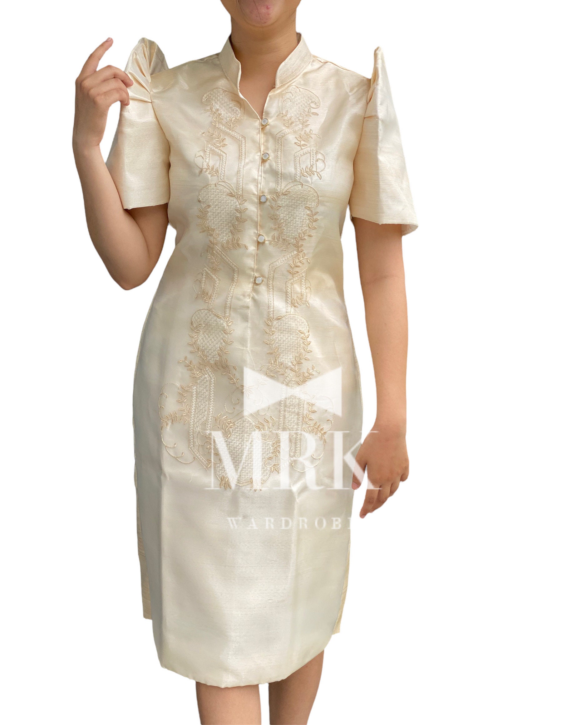 Barong Filipiniana Dress- Marian Dress - Etsy
