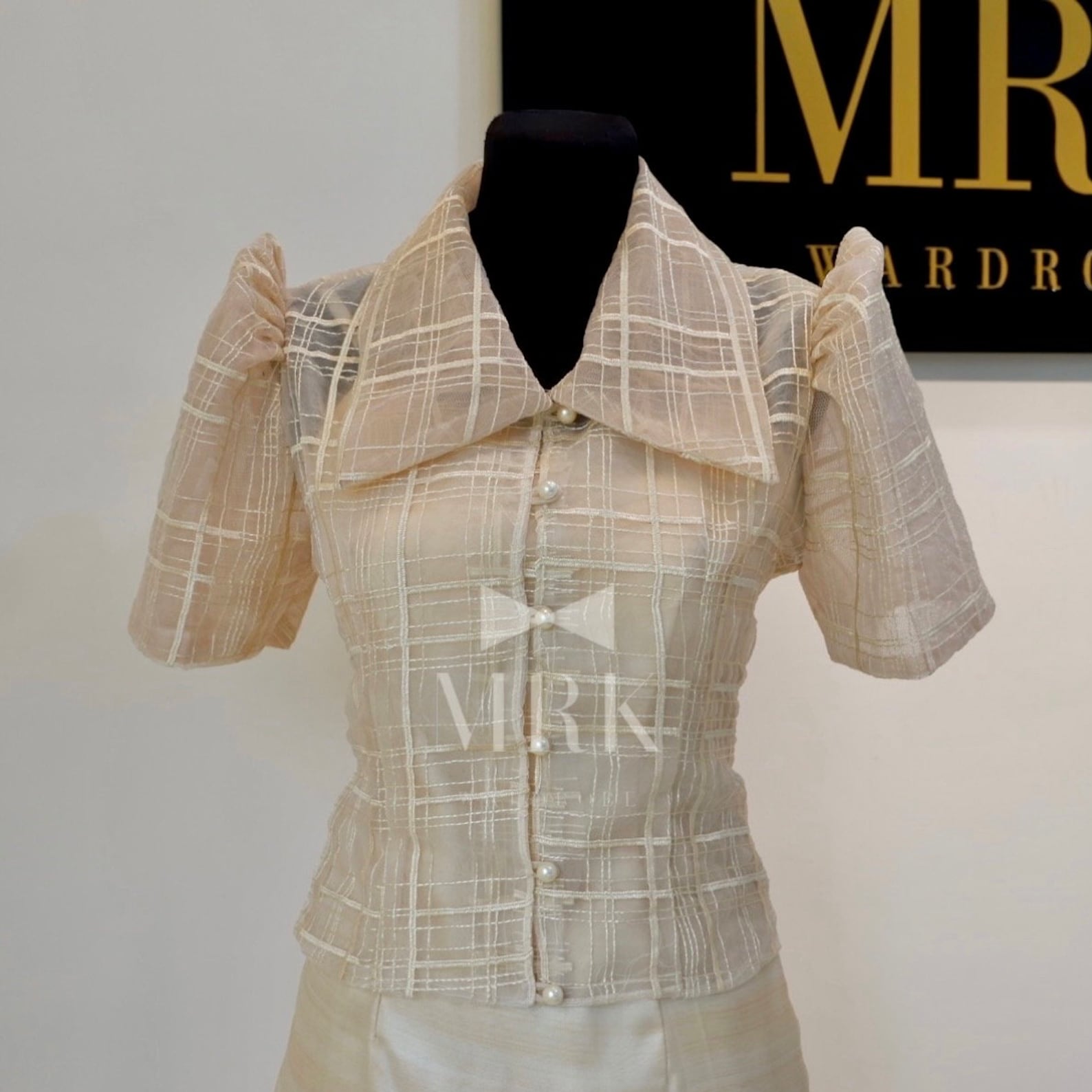 Sports Collar Lui Filipiniana Mestiza Top-banig - Etsy