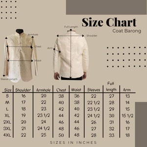 Double Collar Coat Barong Traditional Filipino Men Clothes - Etsy