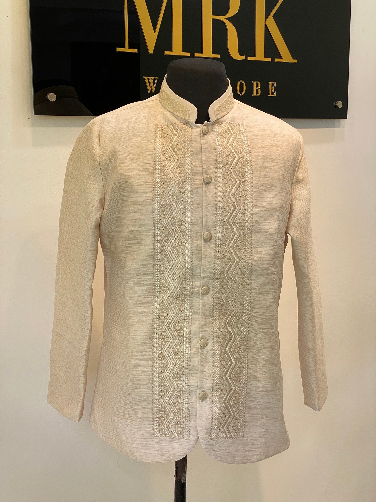 Double Collar Coat Barong Traditional Filipino Men Clothes - Etsy