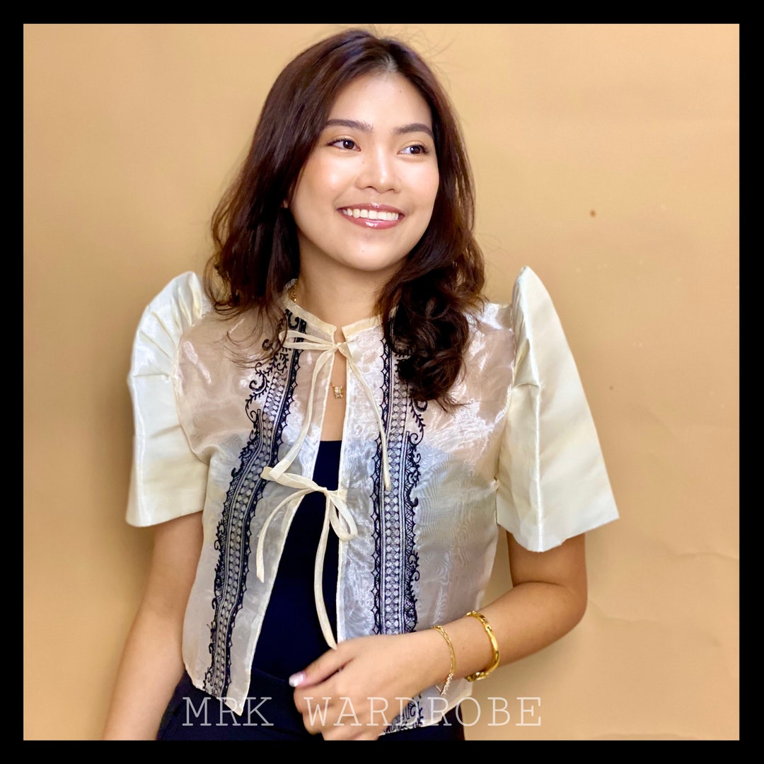 Filipiniana Bolero With String Closers- Coquette Bolero - Etsy