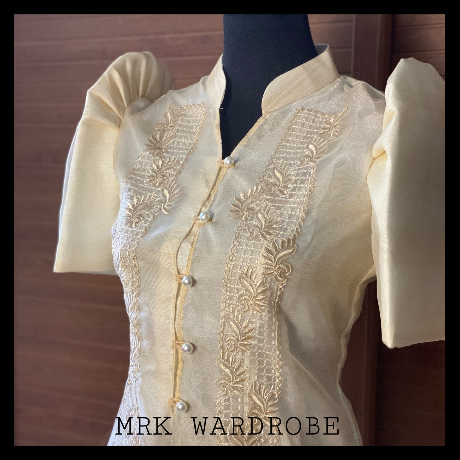 Ladies Barong Filipiniana Top With Ethnic Skirt - Etsy