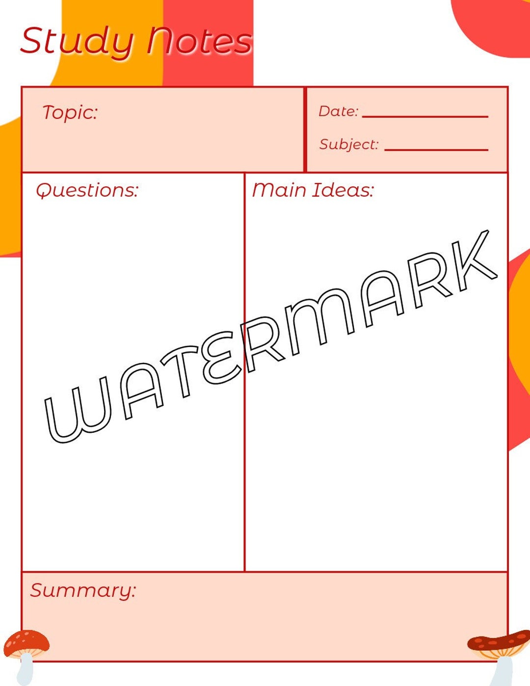 Groovy Study Notes - Digital Download - Etsy