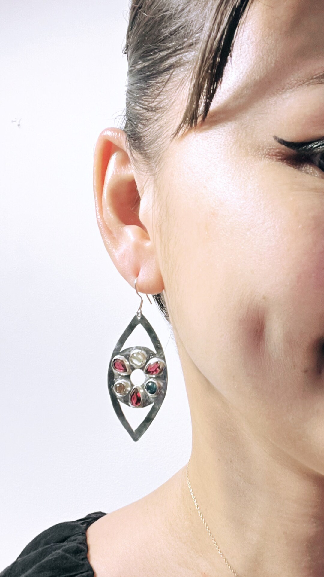 Kaleidoscope Eyes Garnets and Tourmalines by Allen Jewelry Designs - Etsy