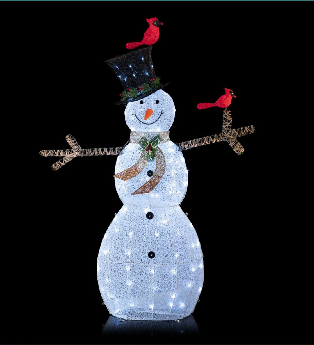 6 Ft Snowman Lighted Display Christmas Snowman Decor - Etsy