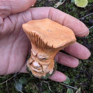 Crankypants, Chanterelle, Grumpy, Mushroom Figurine, Orange Toadstool ...