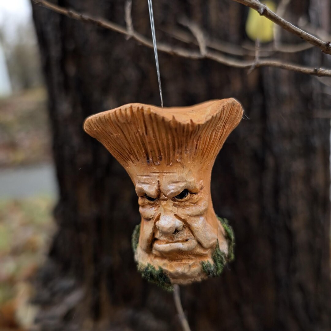 Crankypants, Chanterelle, Grumpy, Mushroom Figurine, Orange Toadstool ...