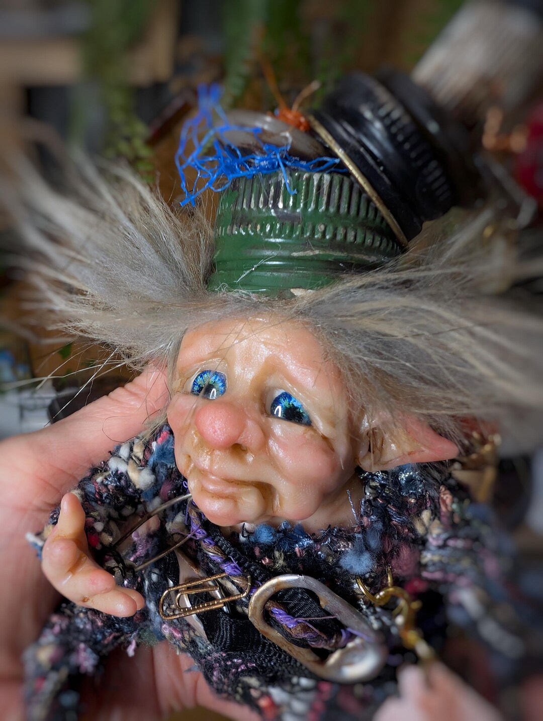 Scrappy the Scavenger Elf, Gnome Art Doll, Borrowers Style, Handmade in ...