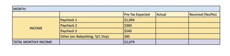 Substitute Teacher Timesheet & Pay Rate Tracker - Etsy