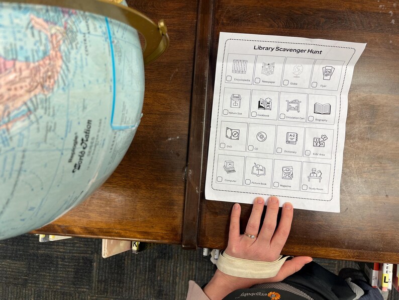 Library Scavenger Hunt | Scavenger Hunt Digital Download | Homeschool ...