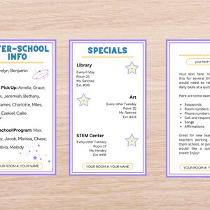 Cosmic Teacher Lanyard Tags: Editable Schedule, Student List (digital ...