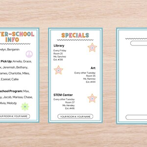 Editable Emoji Teacher Lanyard Tags: Schedule, Student List (digital ...