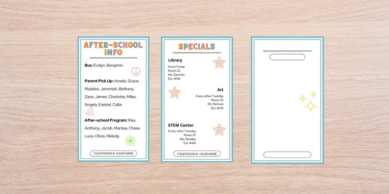 Editable Teacher Lanyard Tags | | Emoji Theme | Daily Schedule ...