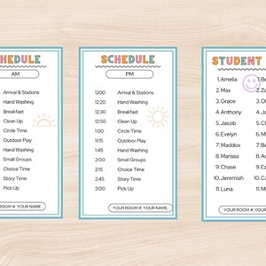 Editable Emoji Teacher Lanyard Tags: Schedule, Student List (digital ...