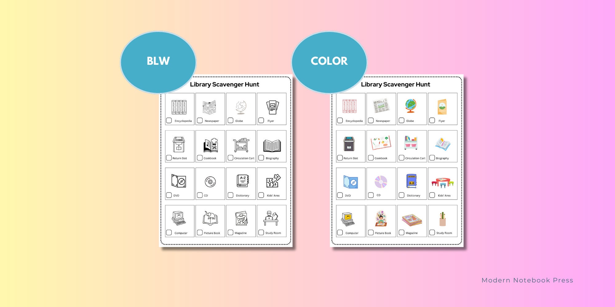 Library Scavenger Hunt | Scavenger Hunt Digital Download | Homeschool ...