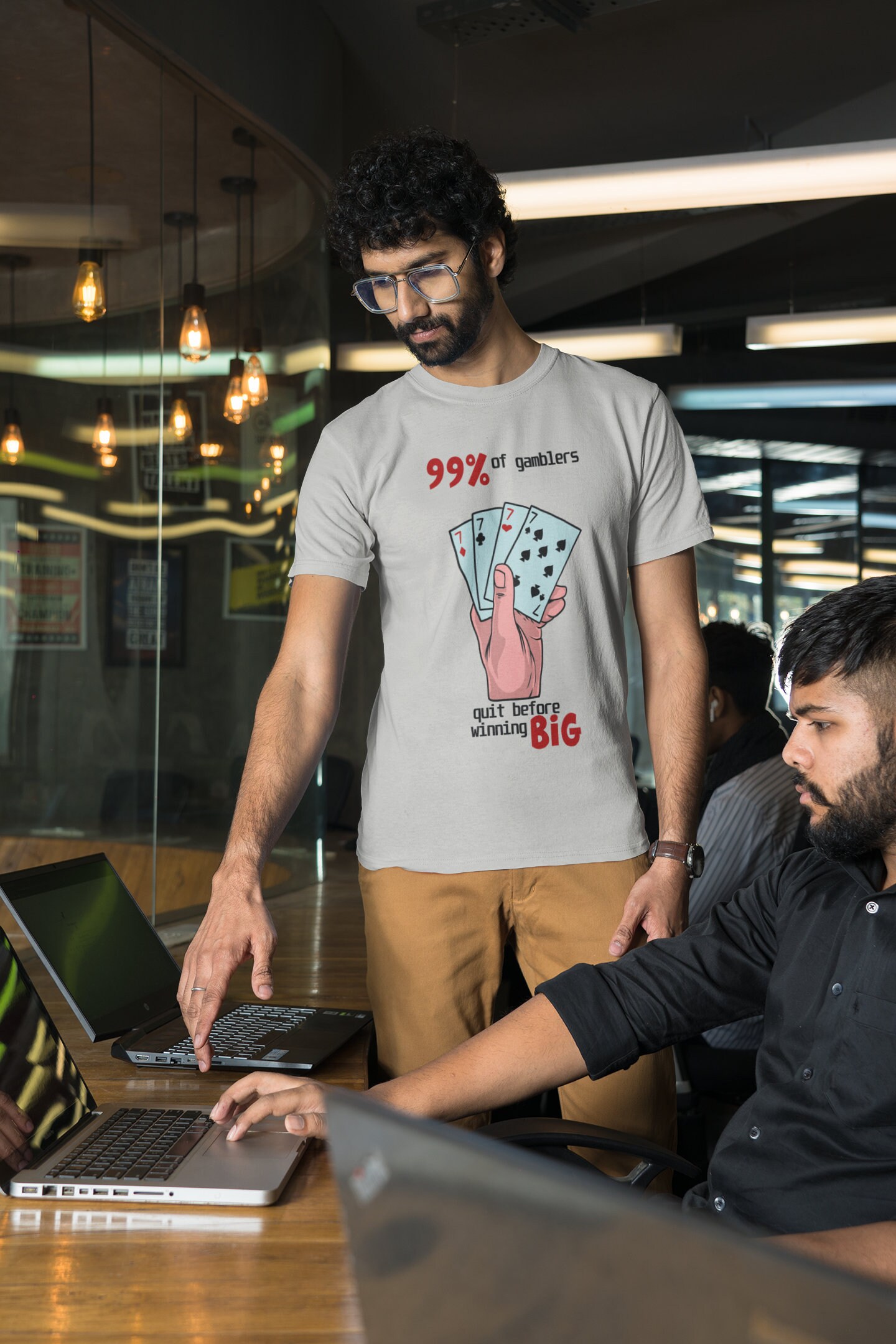99% of Gamblers Quit Before Winning BIG - Funny Meme T-shirts for Men L ...